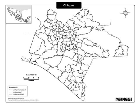 Mapa De Chiapas Con Nombres Y Sin Nombres