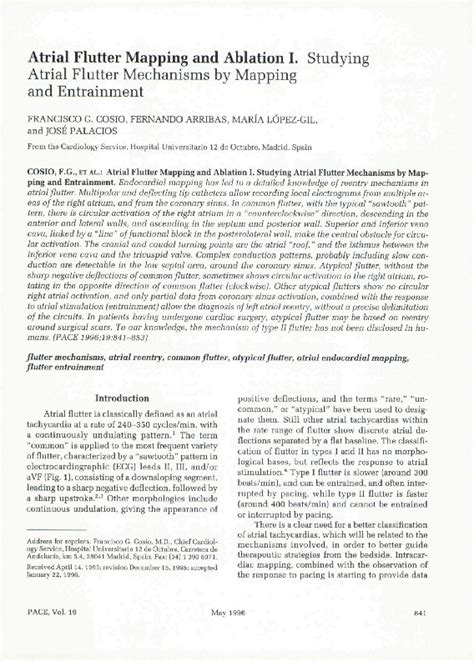Pdf Atrial Flutter Mapping And Ablation I Jose Albeiro Rodriguez