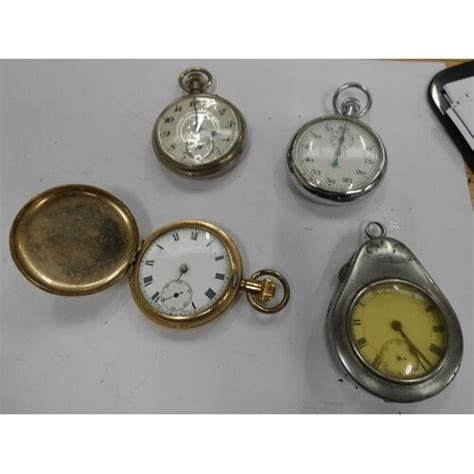 Various Pocket Watches And A Stop Watch In United Kingdom