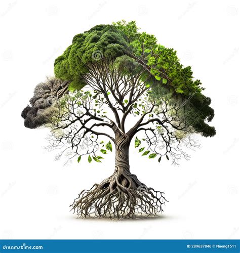 A Tree With Profile Photos Symbolizing Familial Connections And Lineage Vector Illustration