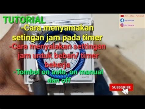 Cara Setting Timer YouTube