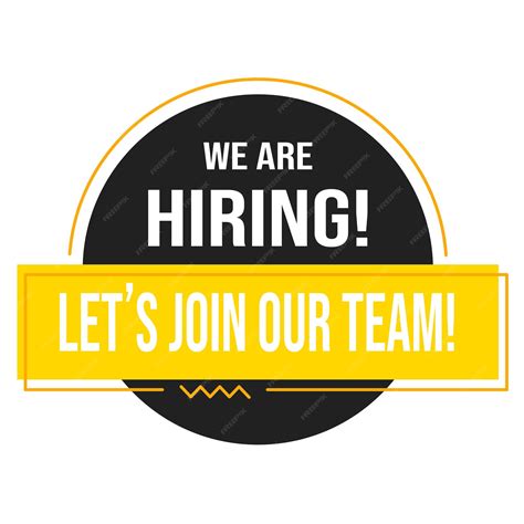 Premium Vector We Are Hiring Sign Vector Job Vacancy Sign Vector