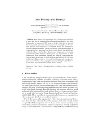 Data Security And Privacy PDF