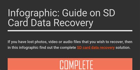 Infographic Guide On Sd Card Data Recovery Infogram