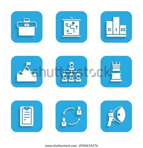 Set Hierarchy Organogram Chart Human Resources Stock Vector Royalty Free Shutterstock