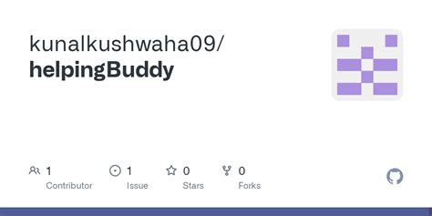 Github Kunalkushwaha09helpingbuddy