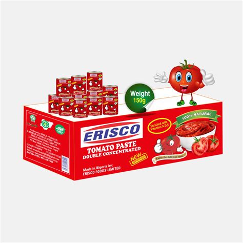 150g X 25 Erisco Tin Tomato Paste Erisco Foods Limited
