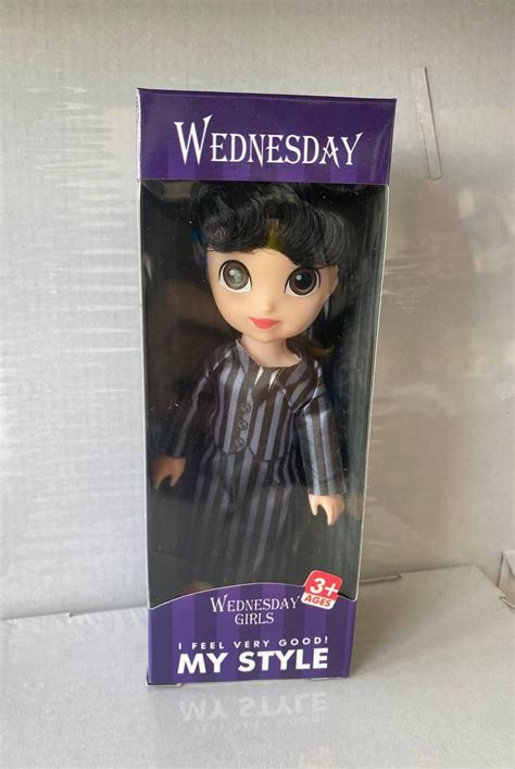 Купити Венздей лялька із серіалу Венсдей Wednesday Сімейка Аддамсів Плаття в смужку ціна 154