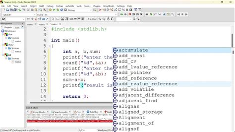 Char Int Float Double Program Example In C Codeblocks Youtube