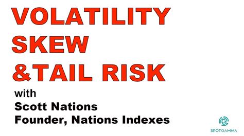 Measuring Skew Volatility And Tail Risk With Scott Nations Spotgamma™