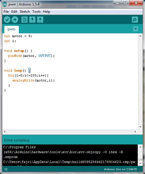 Fajrirahani Pemrograman Pwm Pada Arduino