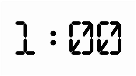 1 Minute Countdown Timer With Alarm YouTube