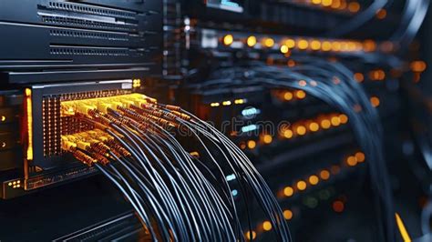 Fiber Optic Cable Connections Enhance Data Transmission Efficiency In Modern Tech Environments