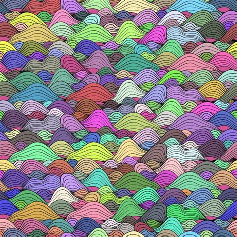premium vector seamless pattern with multicolor wavy texture