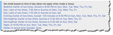 Issues With New Mode Manager Apps Hubitat