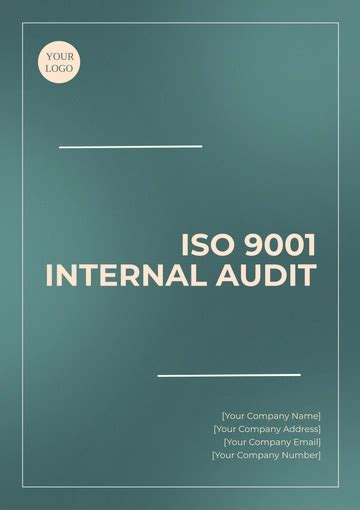 Free Iso 9001 Internal Audit Template To Edit Online