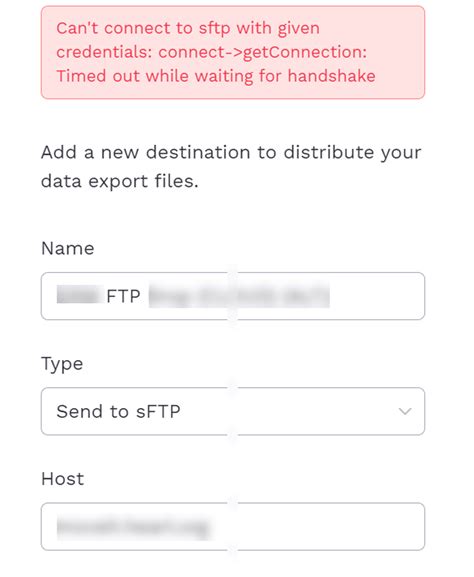 Troubleshooting SFTP Errors Fundraise Up Knowledge Base