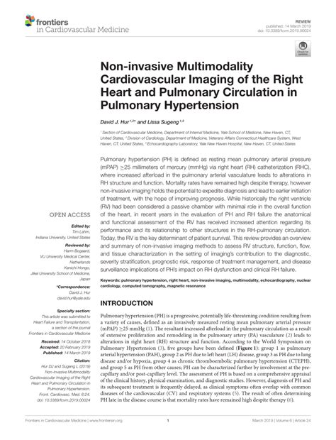 Pdf Non Invasive Multimodality Cardiovascular Imaging Of The Right