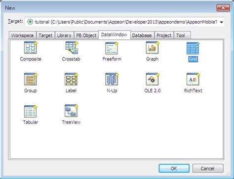 Create And Preview A Datawindow Object Getting Started Mobile Only