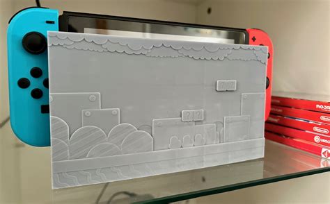 Stl Datei Mario Hintergrund Dock Für Nintendo Switch 🇯🇵・3d Druckvorlage