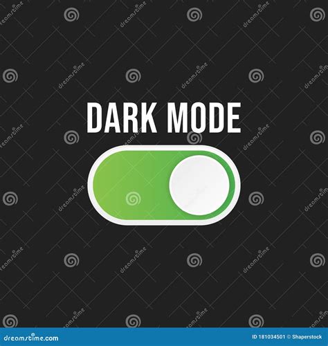 Vector On Off Switch Dark And Light Mode Switcher For Phone Screens Stock Vector Illustration