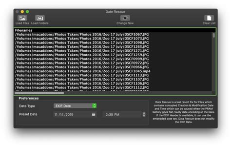 Download File Date Rescue Software Screenshot