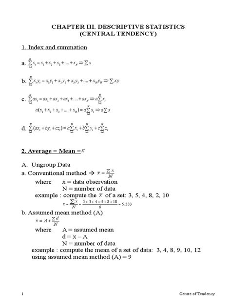 Descriptive Statistics Chapter 3