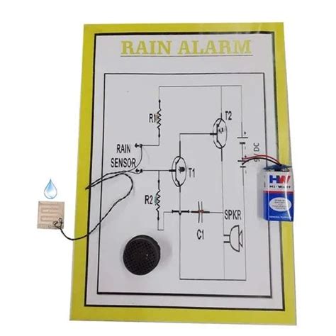 rain alarm project circuit diagram circuit diagram