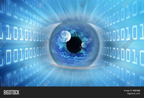 Eye Casting Binary Code Image And Photo Bigstock