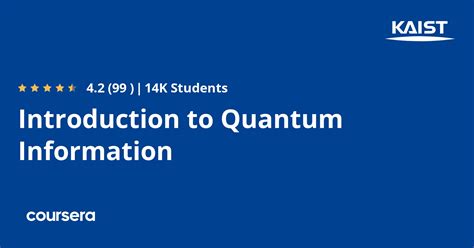 Introduction To Quantum Information Coursera