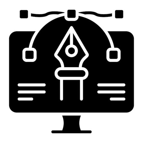 Premium Vector Ui Design Glyph Solid Black Illustration