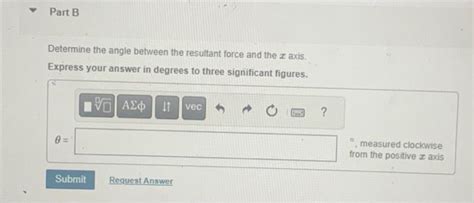 Solved Determine The Angle Between The Resultant Force And