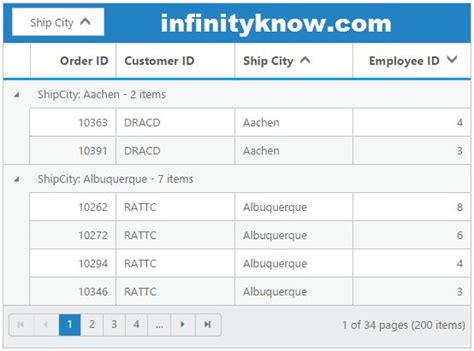 VueJS Datagrid Sorting Filtering Paging Grouping Example