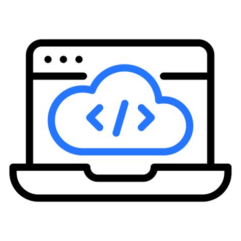 Cloud Coding Generic Color Outline Icon