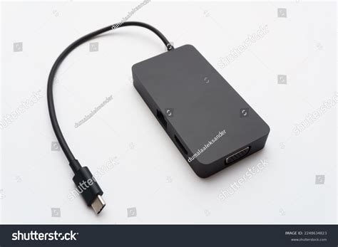 Usbc Hub Isolated On White Background Stock Photo Shutterstock