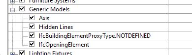 Link Ifc Easier Way To Turn Off Generic Models Created From Openings And Rooms Issue