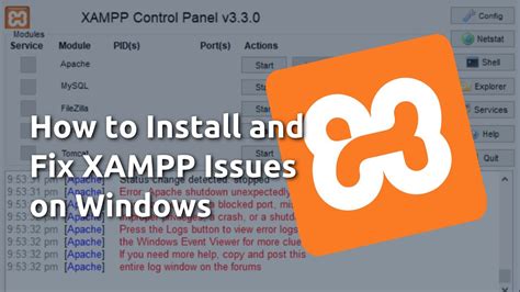 How To Install And Fix Xampp Issues On Windows Fusasis Youtube
