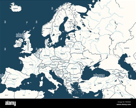 Europes Lifelines Mapping The Continents Rivers