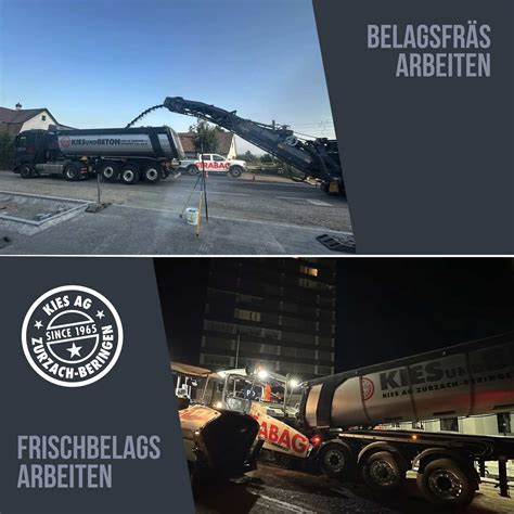 Von Fräsarbeiten Bis Zum Frischen Strassenbelag Kies Ag Zurzach Beringen