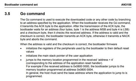 Solved Bootloader How To Exit And Jump To Application In Stmicroelectronics Community
