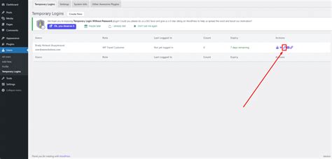 How To Create Wordpress Temporary Login Without Password Wp Travel