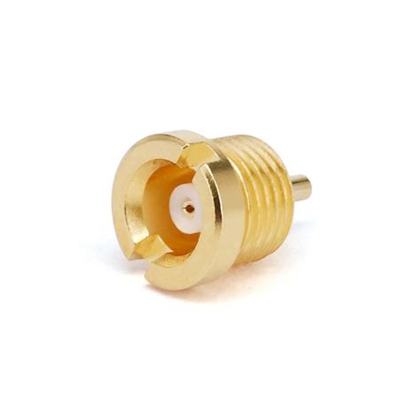 Mcx Female Bulkhead Mount Connector For Pcb Dc 6ghz Flexi Rf Inc
