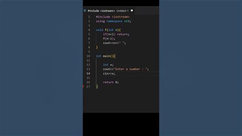 Printing Numbers Using Recursion In C Cpp Recursion Coding