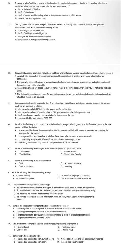 Solved Answer The Following And Provide Brief Explanation 36