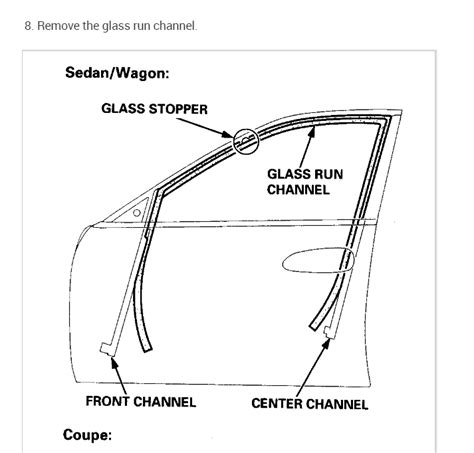Driver S Side Window Up It Comes Out Of The Track At The Top