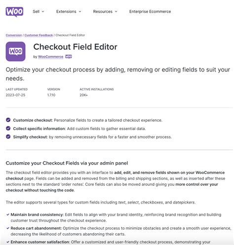 Woocommerce Checkout Field Editor