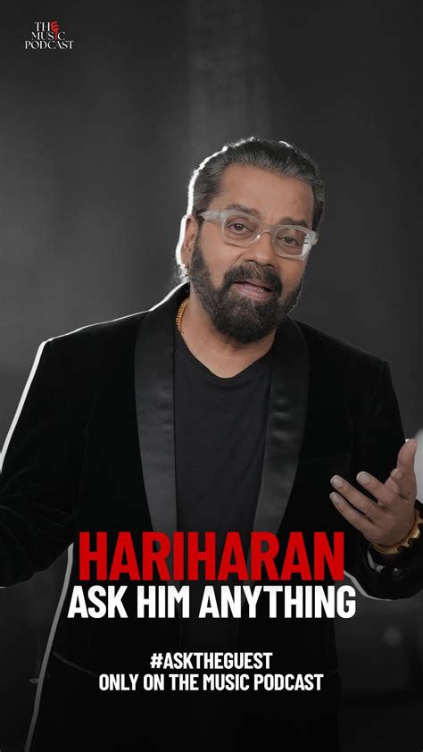 Join Us In Welcoming The Legend Pandit Hariharan On Tmp 🎶 We Invite You To Share Your Most