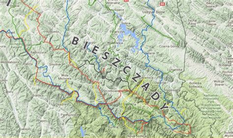 BIESZCZADY MAPA TURYSTYCZNA EBOOK