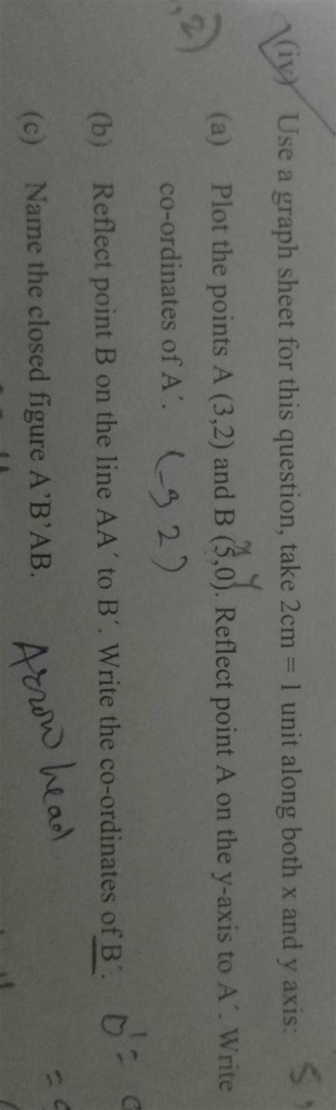 iy use a graph sheet for this question take 2 cm 1 unit along both x a