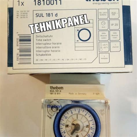 Promo Timer Analog Timer Switch Timer Theben Sul181d Timer 24jam 24h 220v Multicolor Diskon 5
